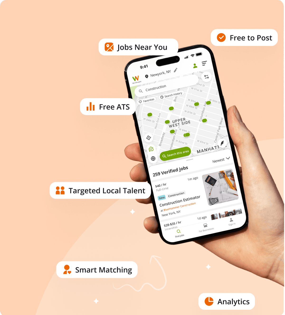 Local Jobs Near You | Map-Based Job Search | WorkOnward